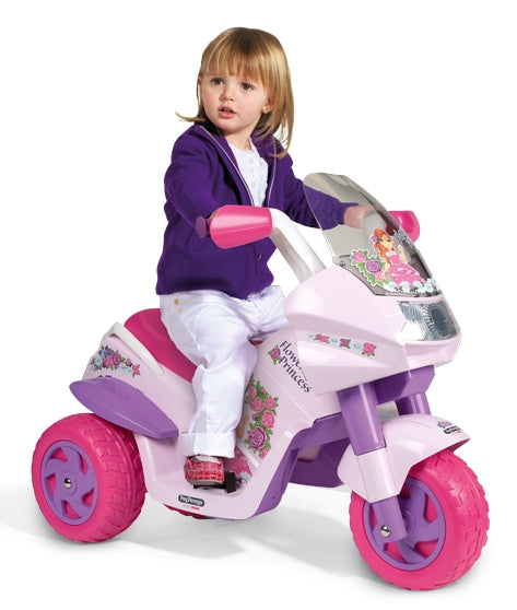 Peg Perego Flower Princess 6V Electric Motorcycle, 2+ years | Samuel ...