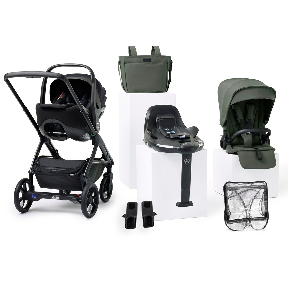 Jane Keep Pushchair + Kombibaby Lie-Flat 360 Car Seat Travel System ...